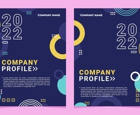 Technology Company Profile Template | FreeVectors