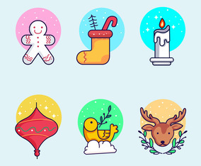 Free christmas elements - Vector Art