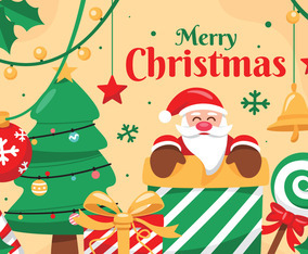 Free christmas elements - Vector Art