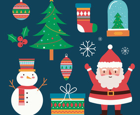 Free christmas elements - Vector Art