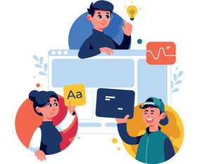 Free focused illustration - Vector Art