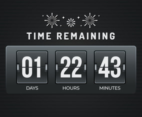 Free countdown clock - Vector Art