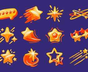 Set Of Star Icons