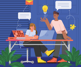 Free coworker - Vector Art