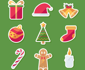 Christmas Items Sticker Set
