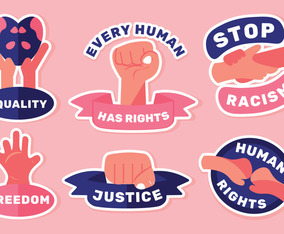 Human Rights Sticker