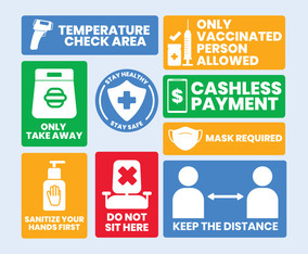 New Normal Protocol Signage | FreeVectors