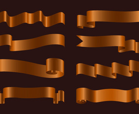 Realistic Ribbon Background | FreeVectors