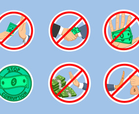 Free corruption - Vector Art