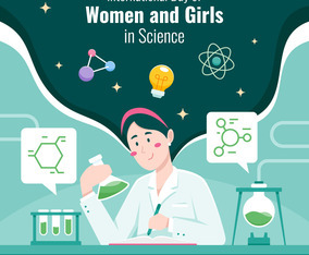 International Day Of Women In Science Poster Design