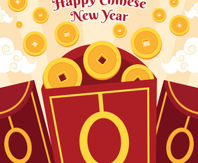 Chinese New Year Red Packet Background