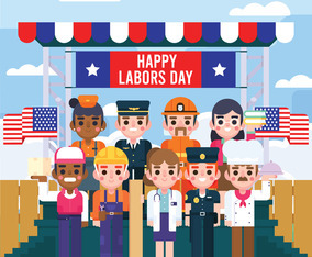 labor day illustration - 25126 Free Vectors to Download | FreeVectors