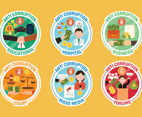 Free corruption - Vector Art