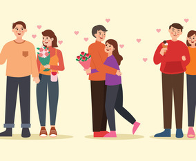 Free pair - Vector Art