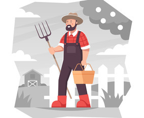 Free farmer - Vector Art