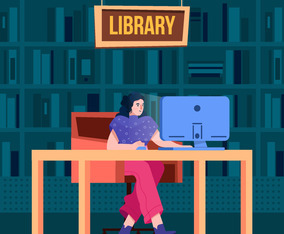 Free librarian - Vector Art