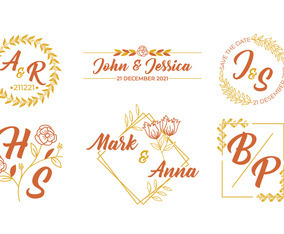 Free wedding monogram - Vector Art