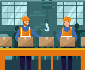 Free factory worker - Vector Art