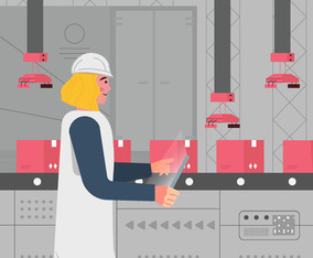 Free factory worker - Vector Art