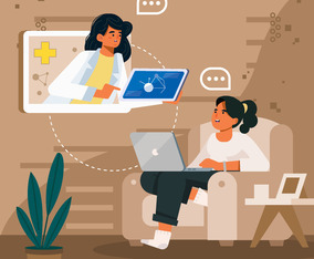 Doctor Process Data With Virtual Reality Concept | FreeVectors