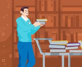 Free librarian - Vector Art