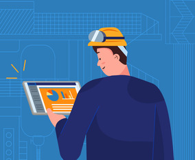 Free worker - Vector Art