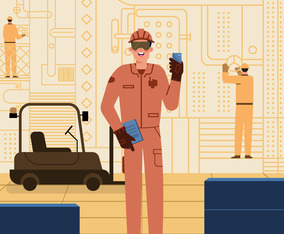 Free factory worker - Vector Art