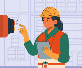 Free factory worker - Vector Art